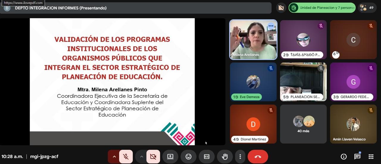 Planeación educativa con visión integral: validan programas ...